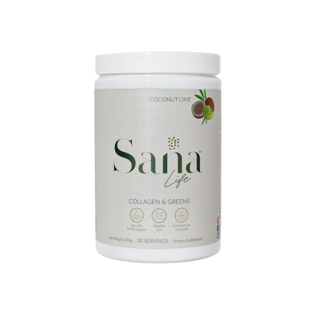 Sana Life Collagen & Greens Powder Multi-Collagen Supplement – Sana Life