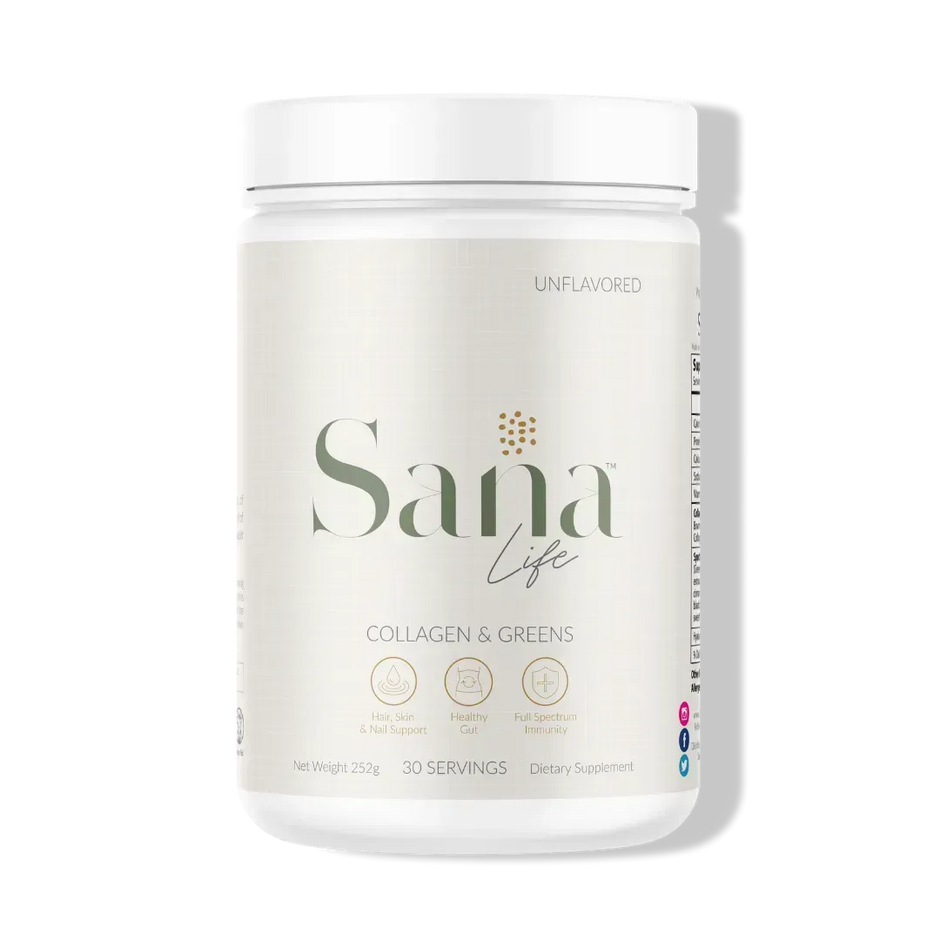 Sana Life Collagen & Greens Powder Multi-Collagen Supplement – Sana Life