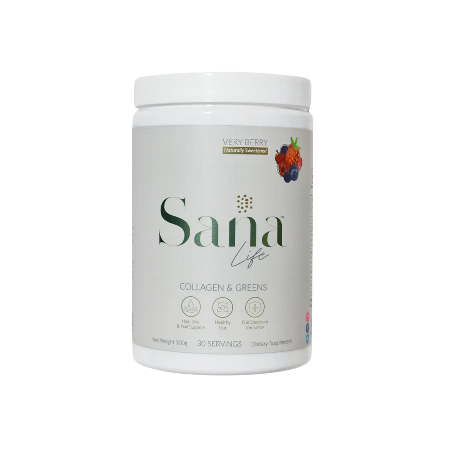 Sana Life Collagen & Greens Powder Multi-Collagen Supplement – Sana Life