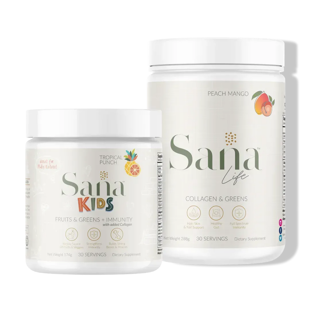 Sana Life Collagen & Greens Powder Multi-Collagen Supplement – Sana Life